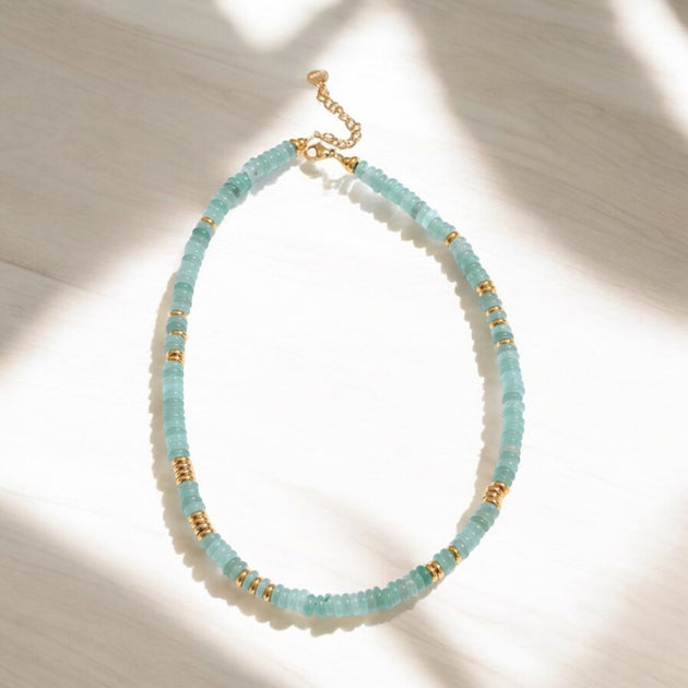 ‘Sweetie’ Necklace in Jade and Gold – Overdressed