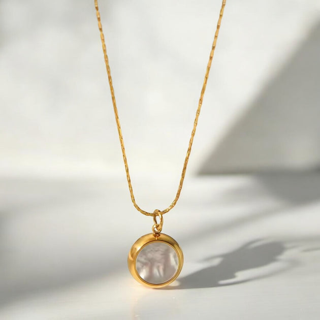 ‘Selene’ - Mother of Pearl Pendant – Overdressed