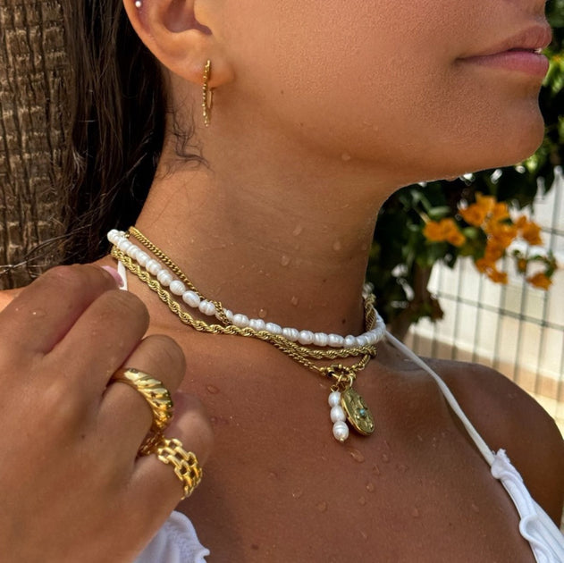 Alaya Irregular Pearl Necklace – Overdressed