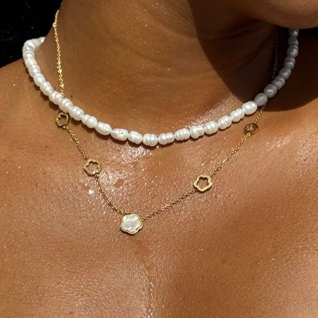 Alaya Irregular Pearl Necklace – Overdressed