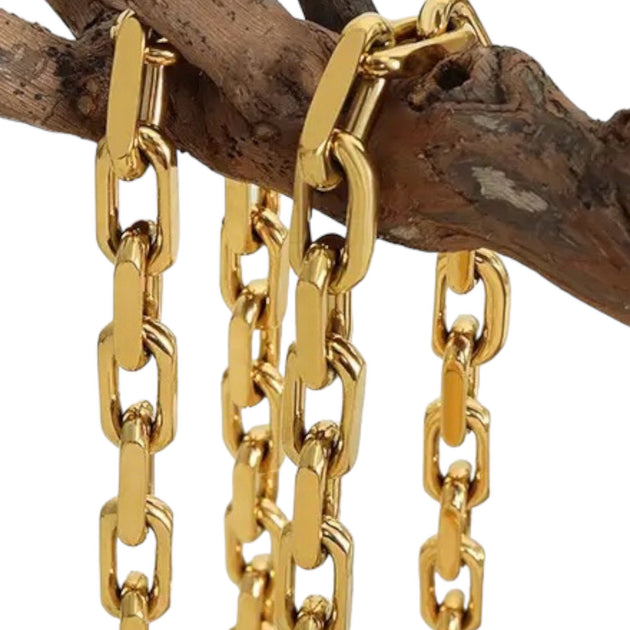 ‘Lucy’ - Chunky Cuban Link Chain Necklace – Overdressed